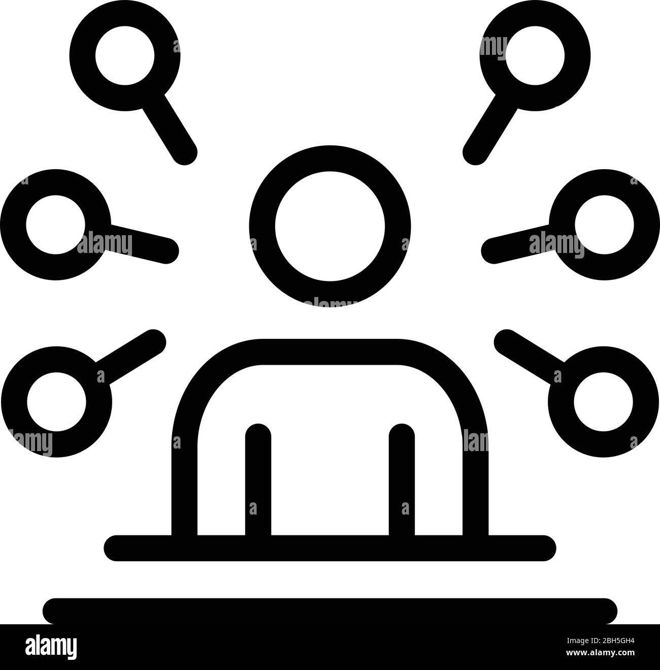 Recruitment process icon, outline style Stock Vector Image & Art - Alamy