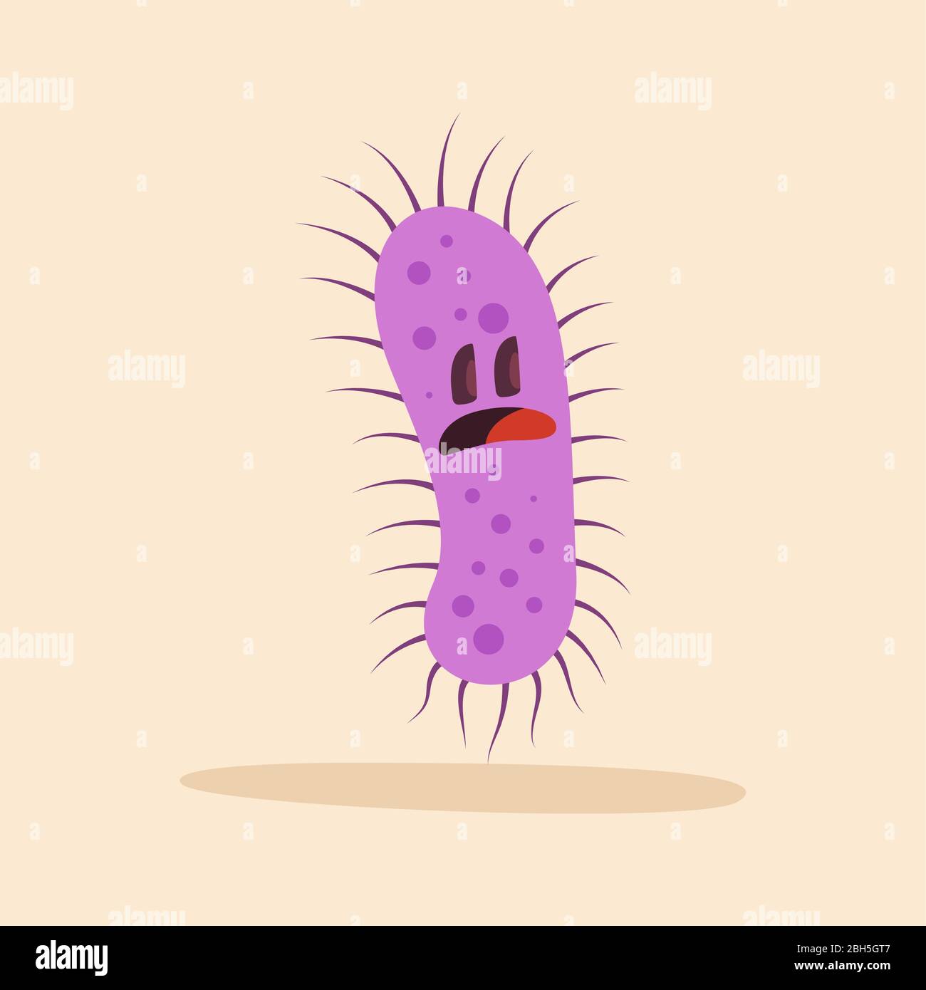 Fearful virus cartoon Stock Vector Image & Art - Alamy