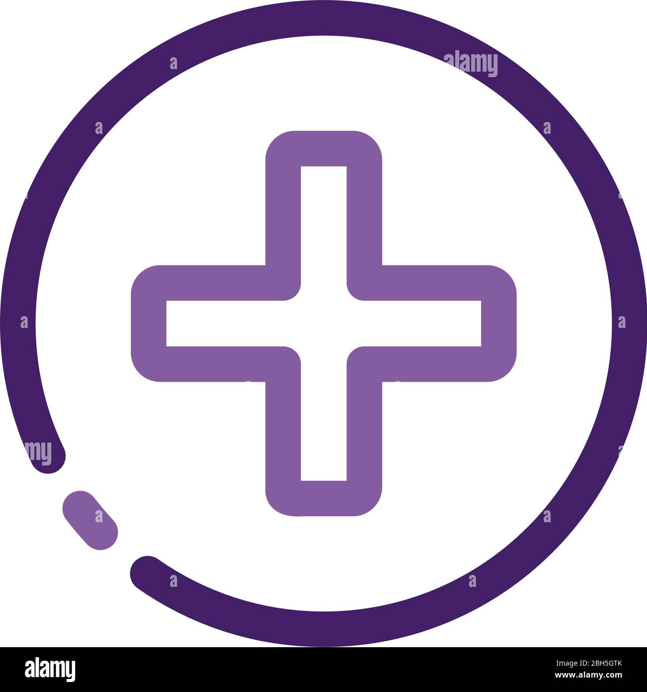 pluss symbol line style icon Stock Vector Image & Art - Alamy