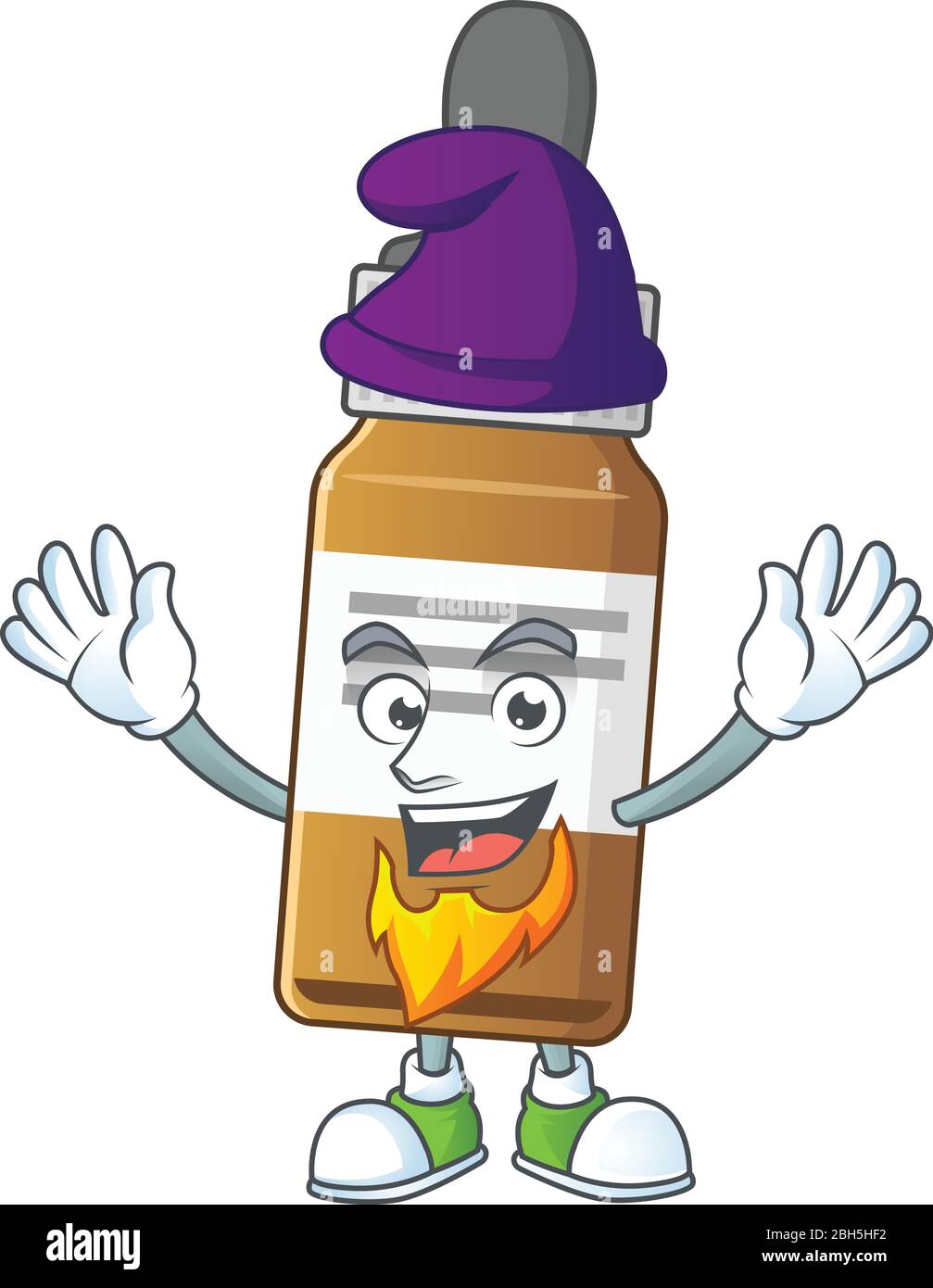 Sweet fairytale of liquid bottle Elf cartoon character Stock Vector ...