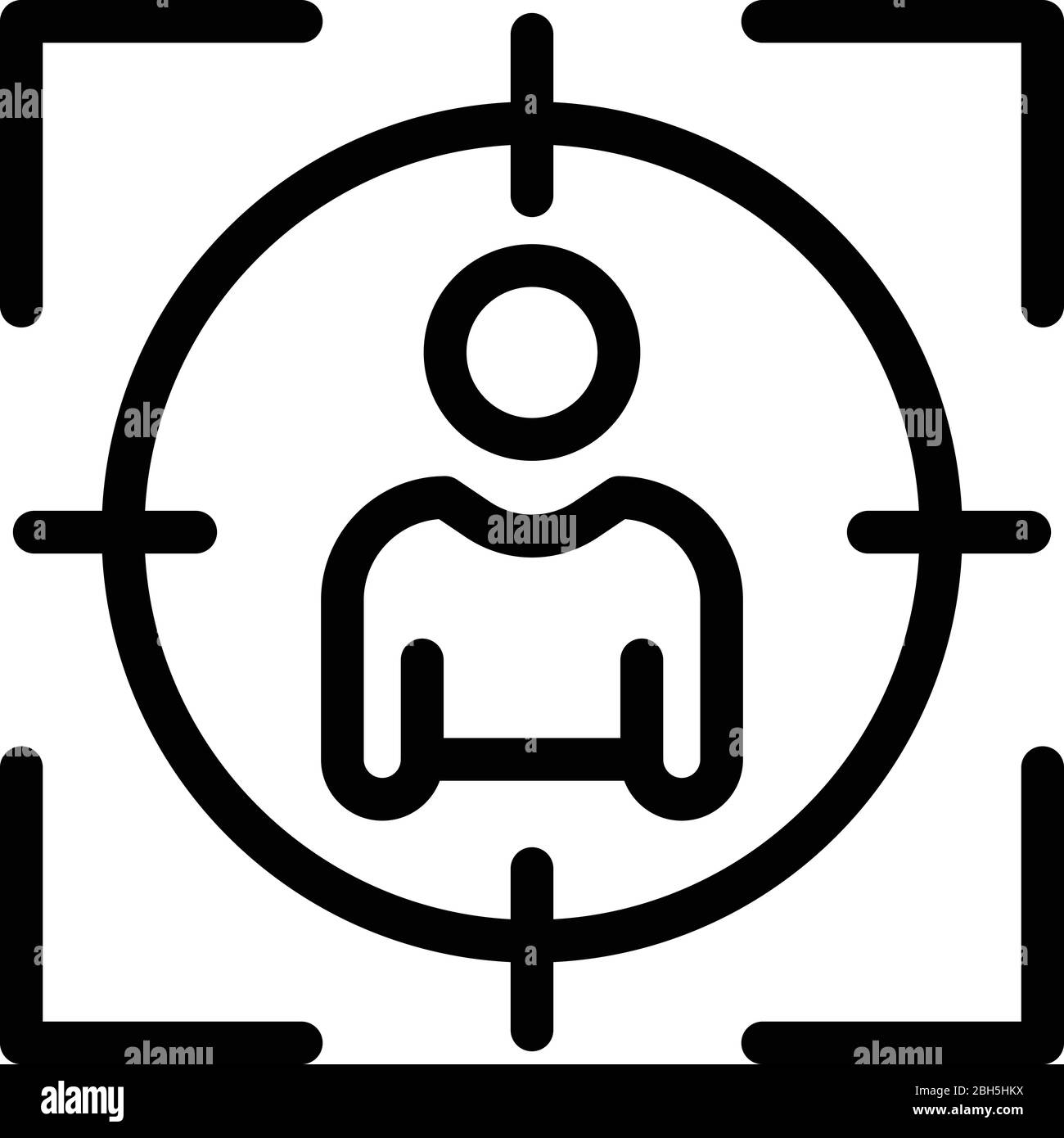 Human resources target group people Black and White Stock Photos ...