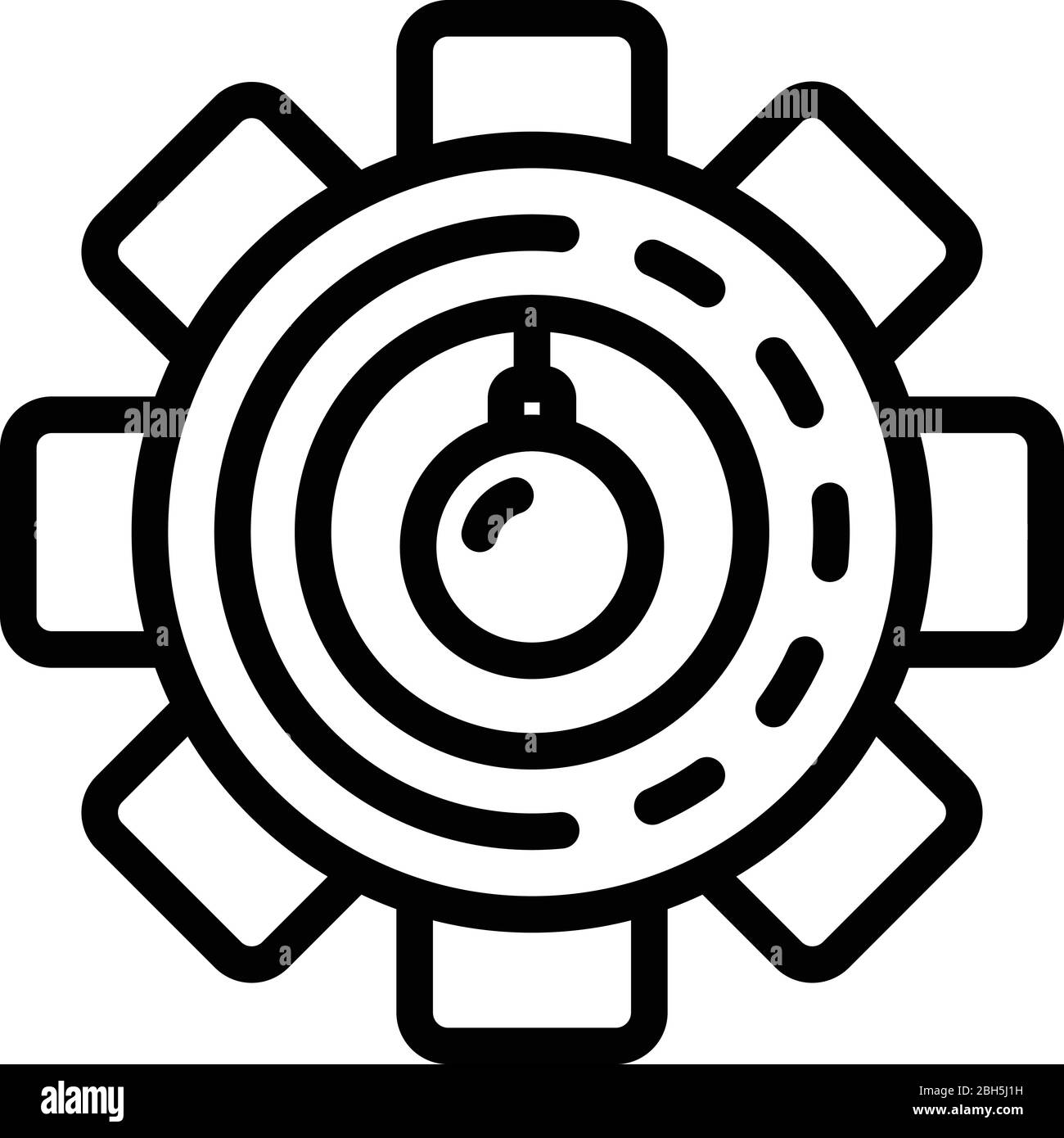 Gear demolition icon, outline style Stock Vector Image & Art - Alamy