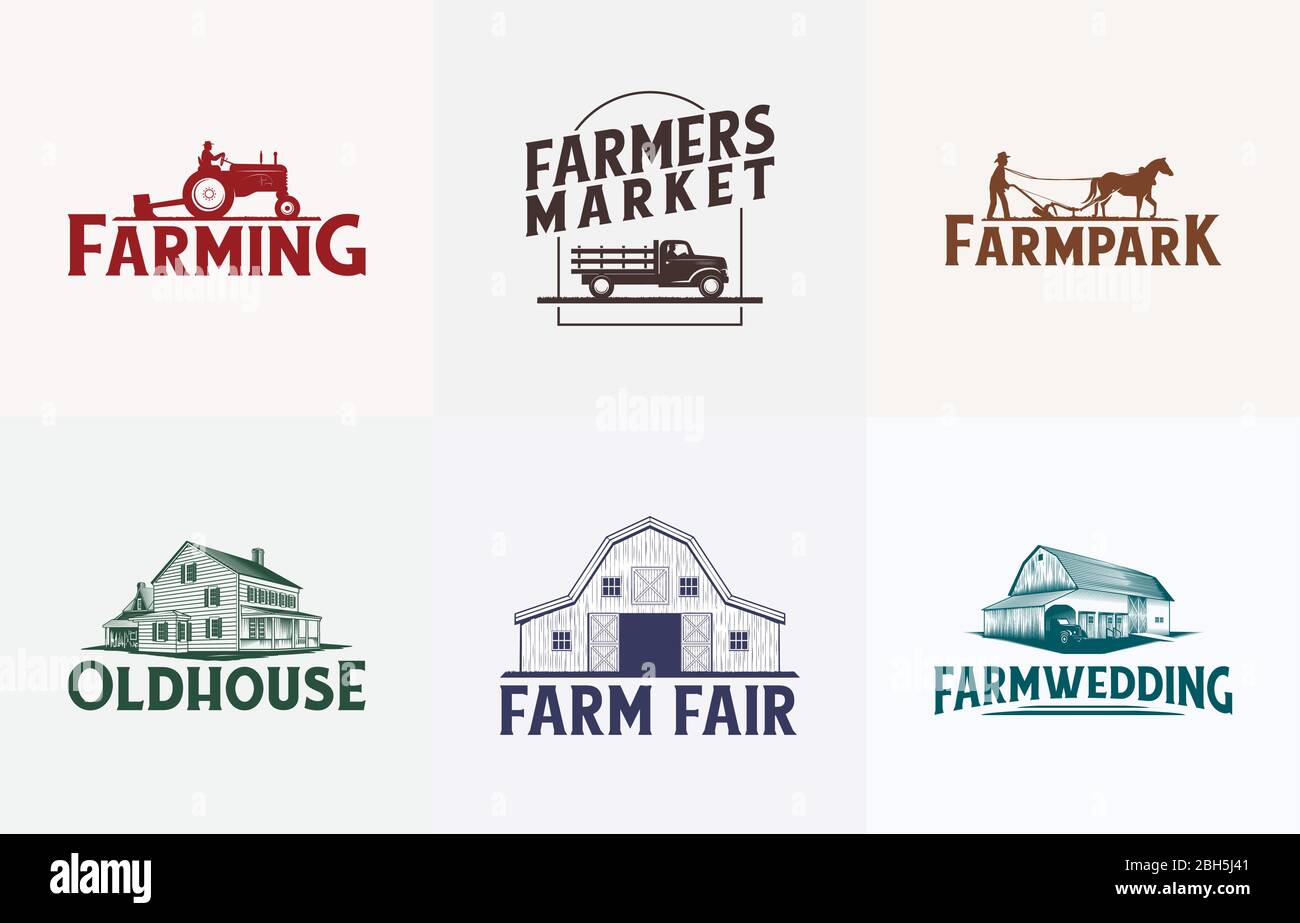 History farmhouse Stock Vector Images - Alamy