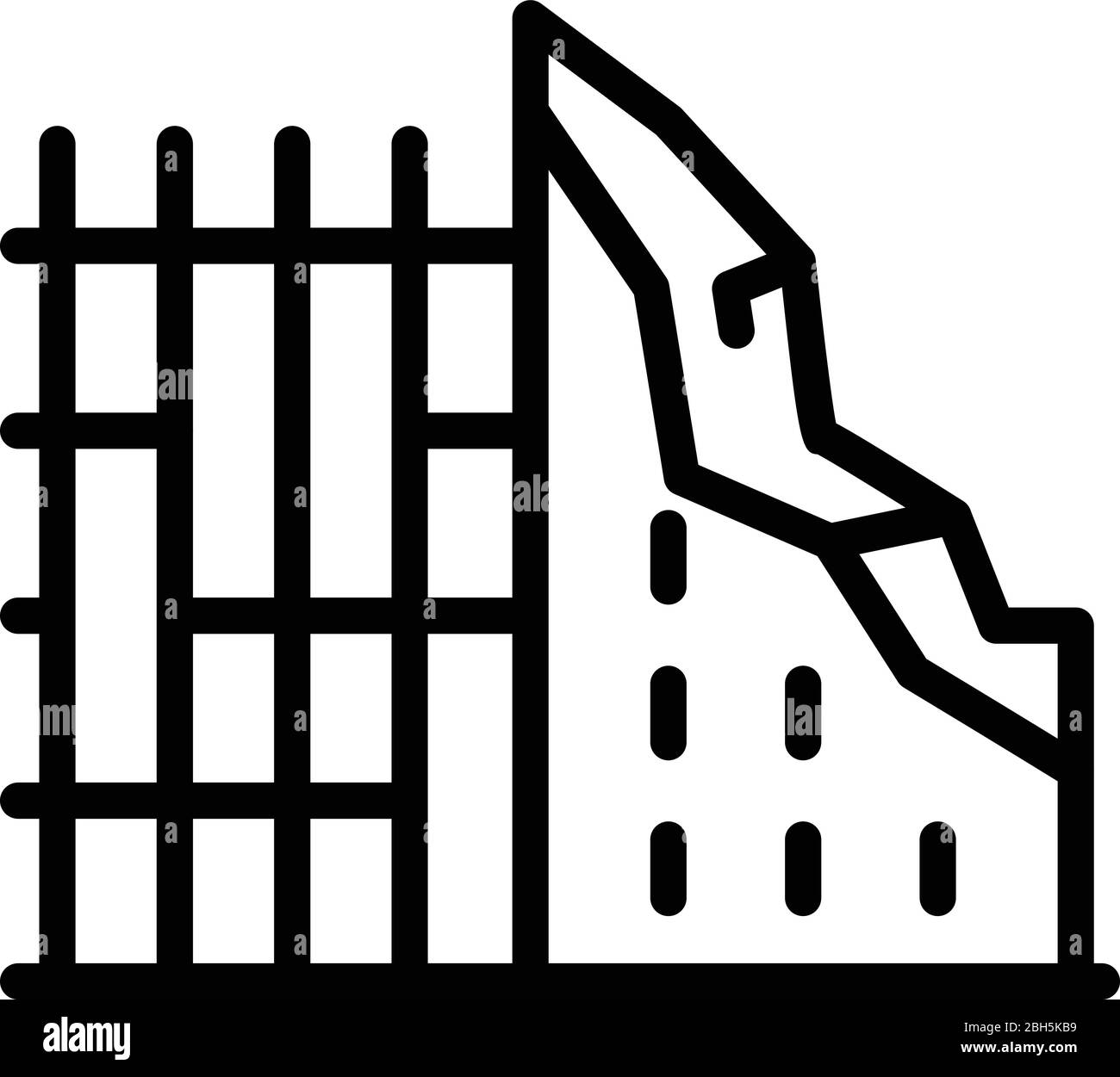 Breaking construction icon, outline style Stock Vector Image & Art - Alamy