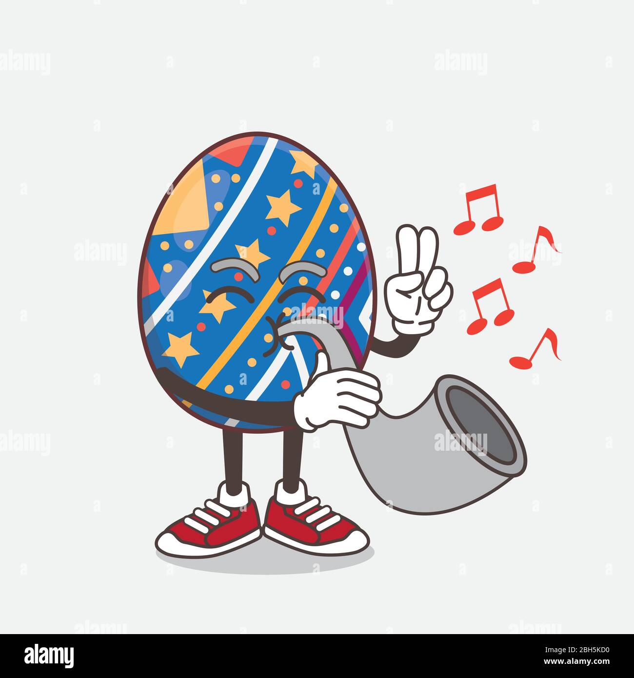 Illustration of Easter Egg Mascot Vector Character with Pose Stock ...