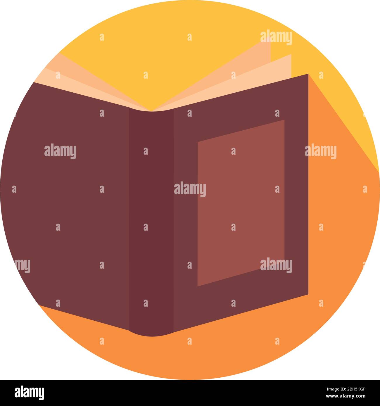 text book open block style icon Stock Vector Image & Art - Alamy