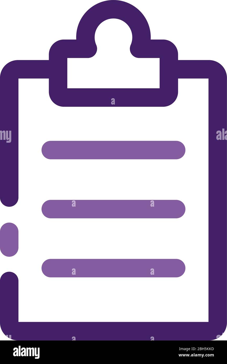 checklist clipboard line style icon Stock Vector Image & Art - Alamy