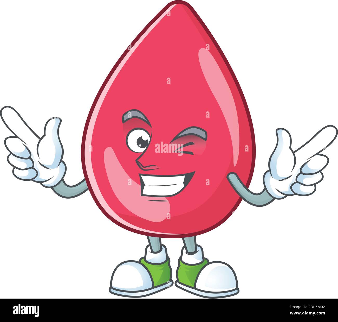 Cartoon character design concept of red blood cartoon design style with ...