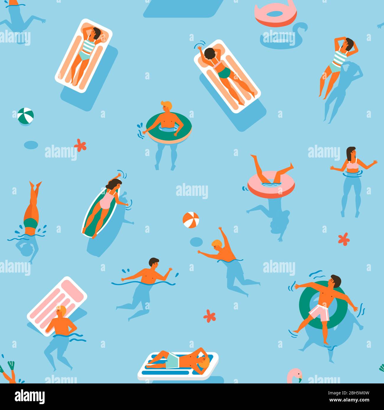 Man woman relaxing beach Stock Vector Images - Alamy