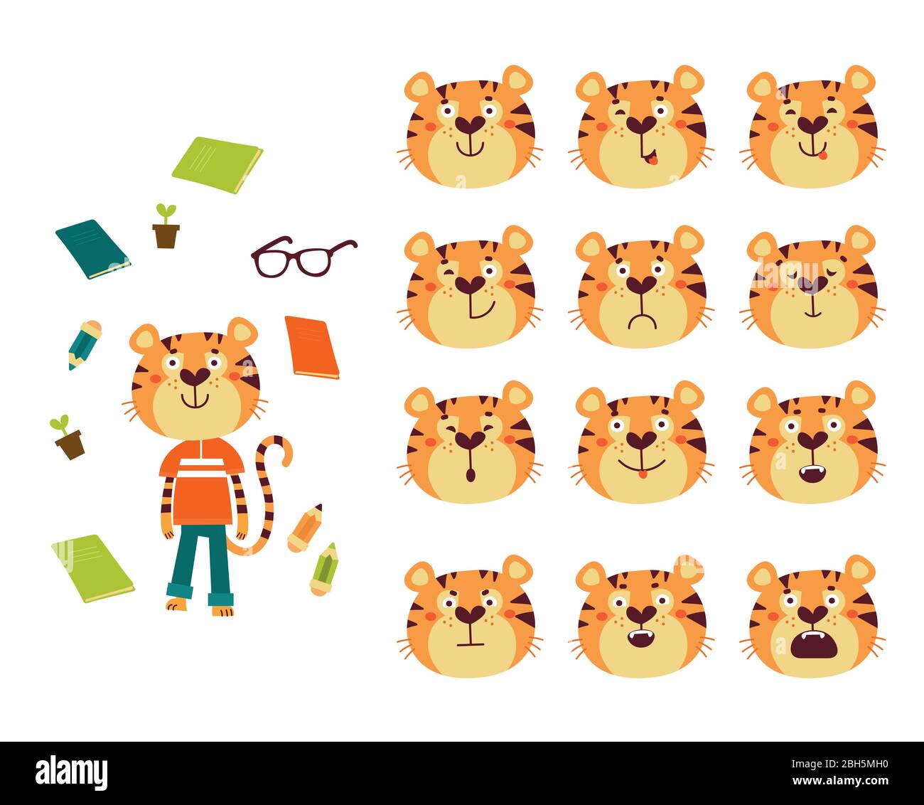 Different emotions baby Stock Vector Images - Alamy