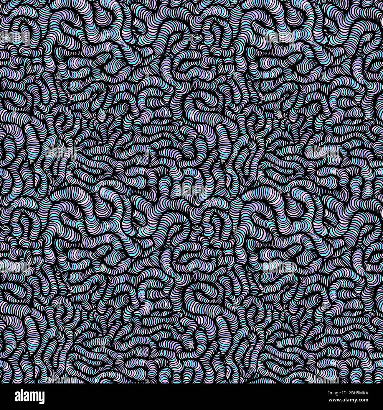 Seamless pattern, abstract wave background, vector illustration Stock ...