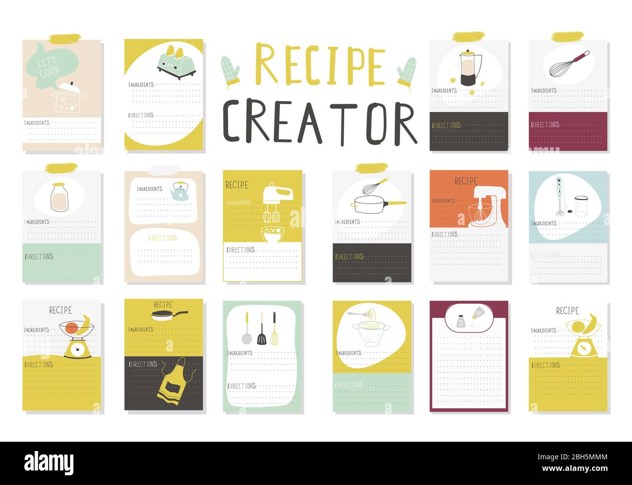 Big Recipe Creator. A lot of template for cookbook. Menu Creator for ...