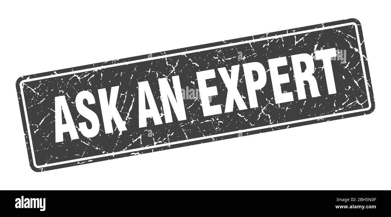 ask an expert stamp. ask an expert vintage black label. Sign Stock ...