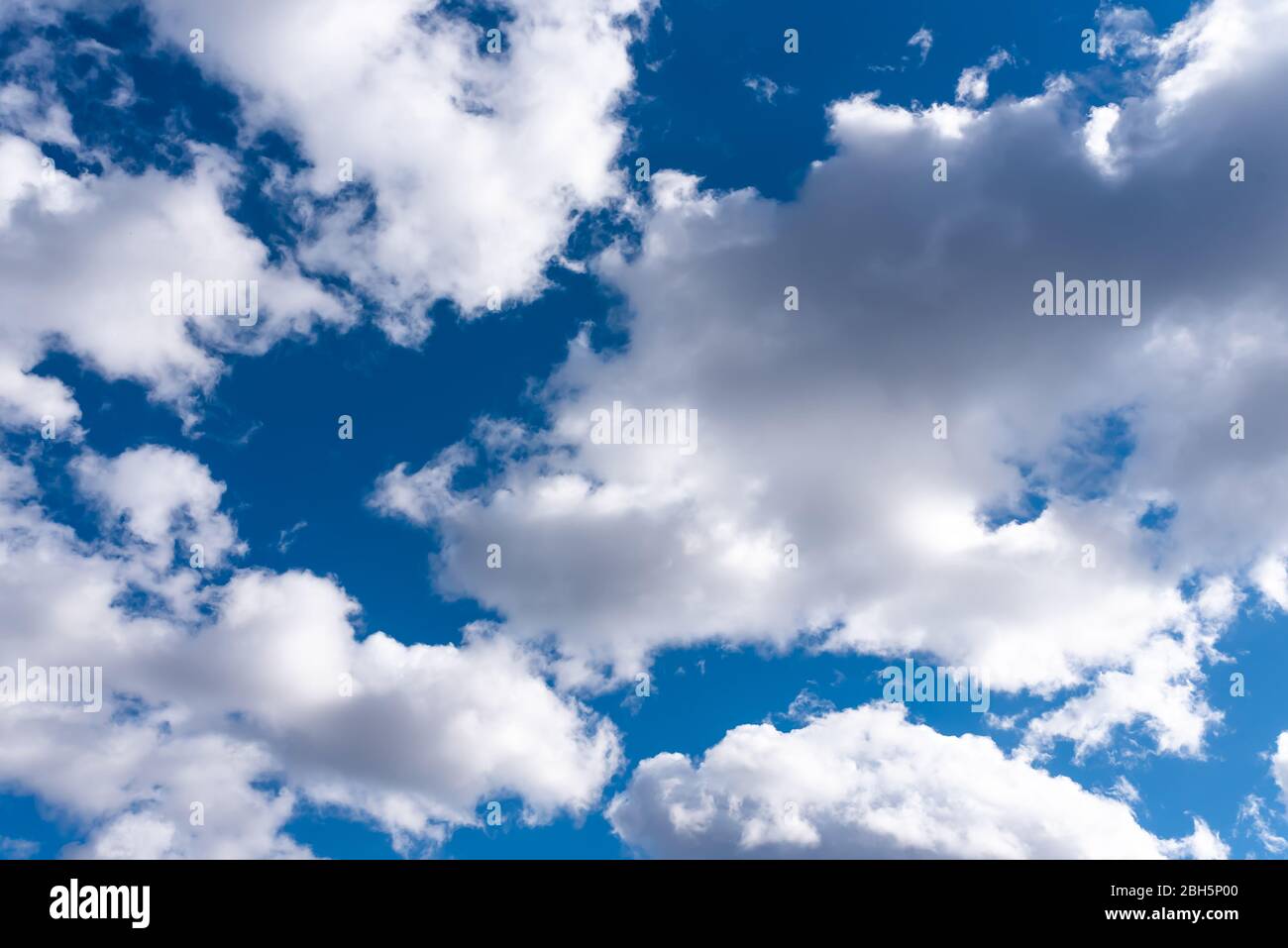 Beautiful sky with volumetric clouds, and the rays of the sun Stock ...