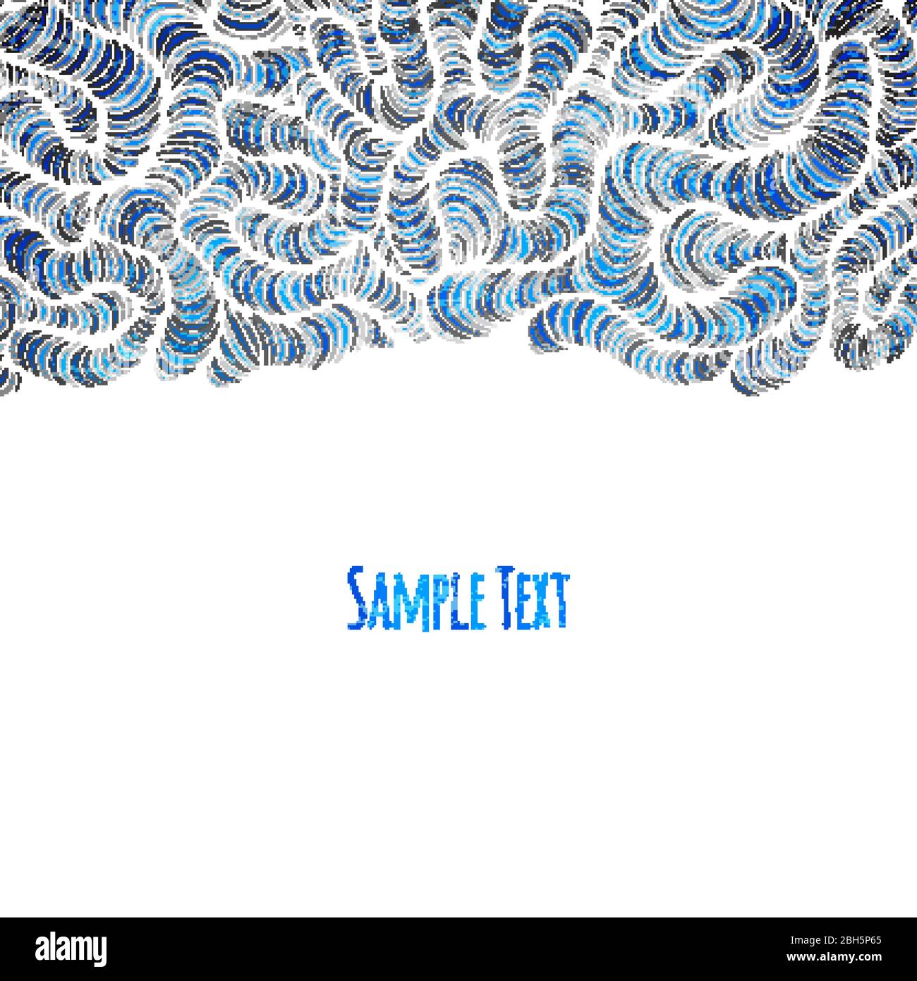 Beautiful card template with wave pattern. Vector illustration Stock ...