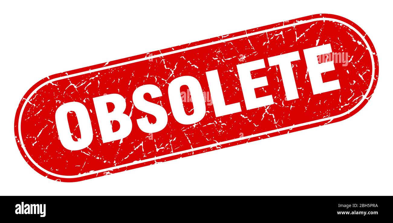 obsolete sign. obsolete grunge red stamp. Label Stock Vector Image ...