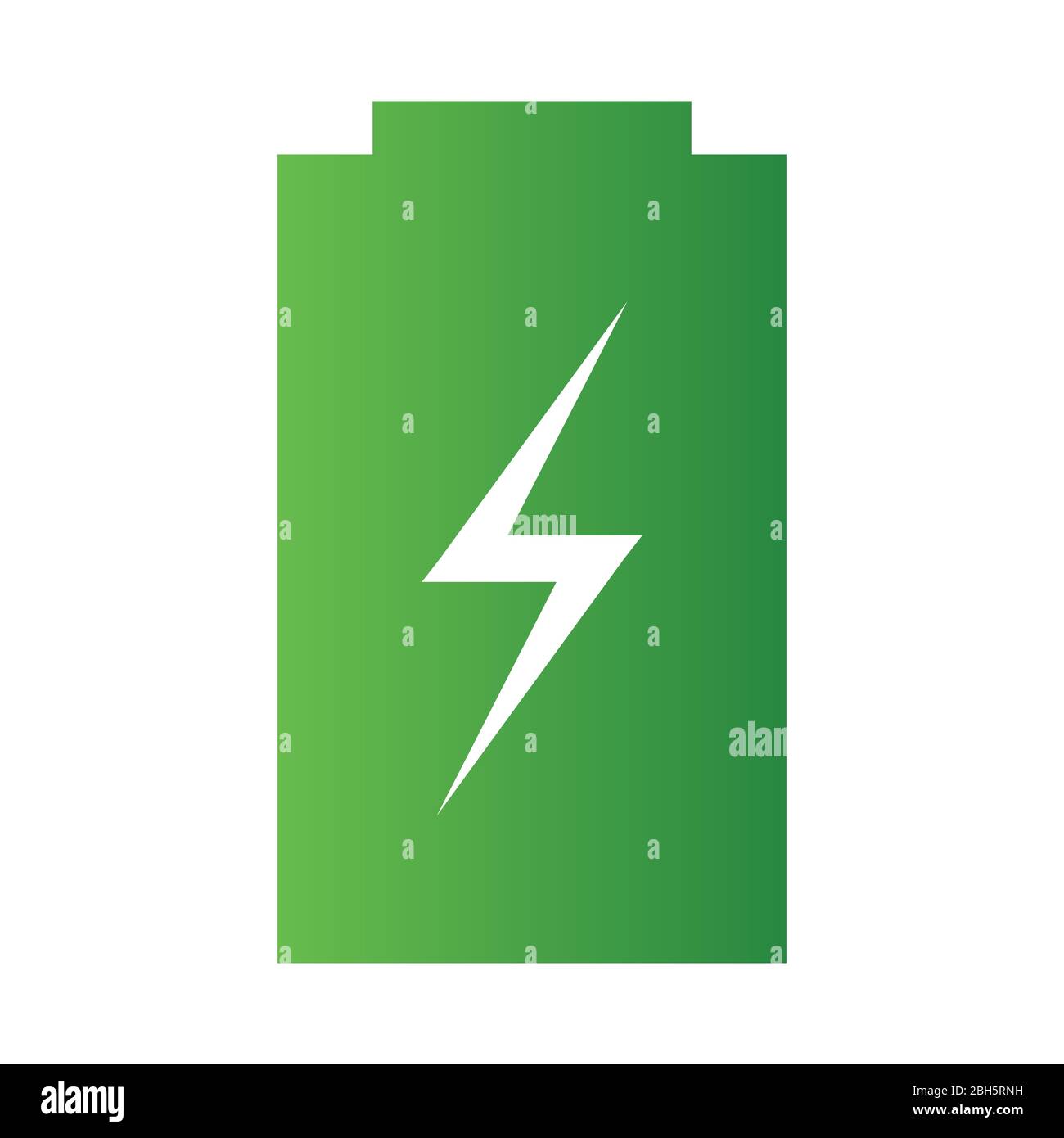 Simple battery green icon with ecology concept. Save energy icon sign ...