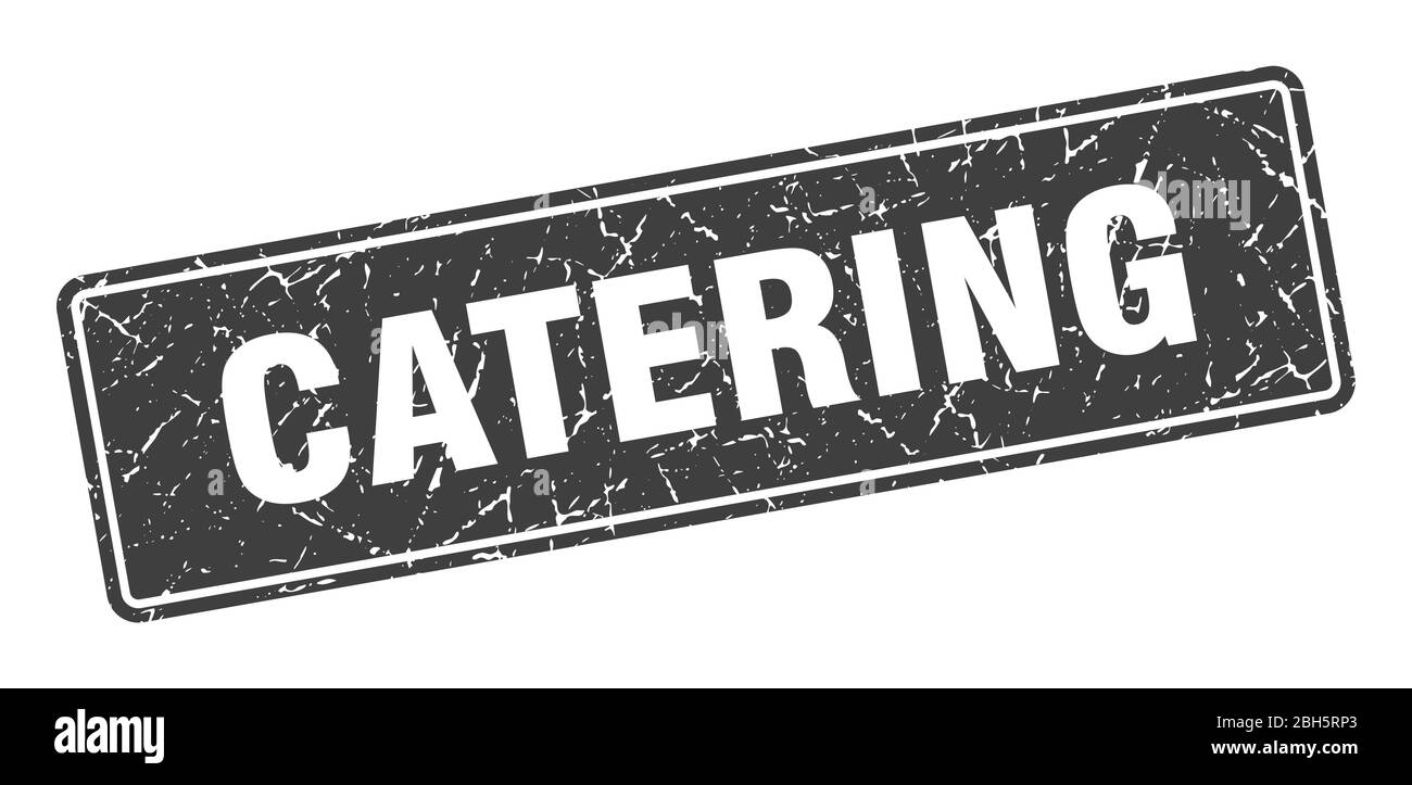 catering stamp. catering vintage black label. Sign Stock Vector Image ...