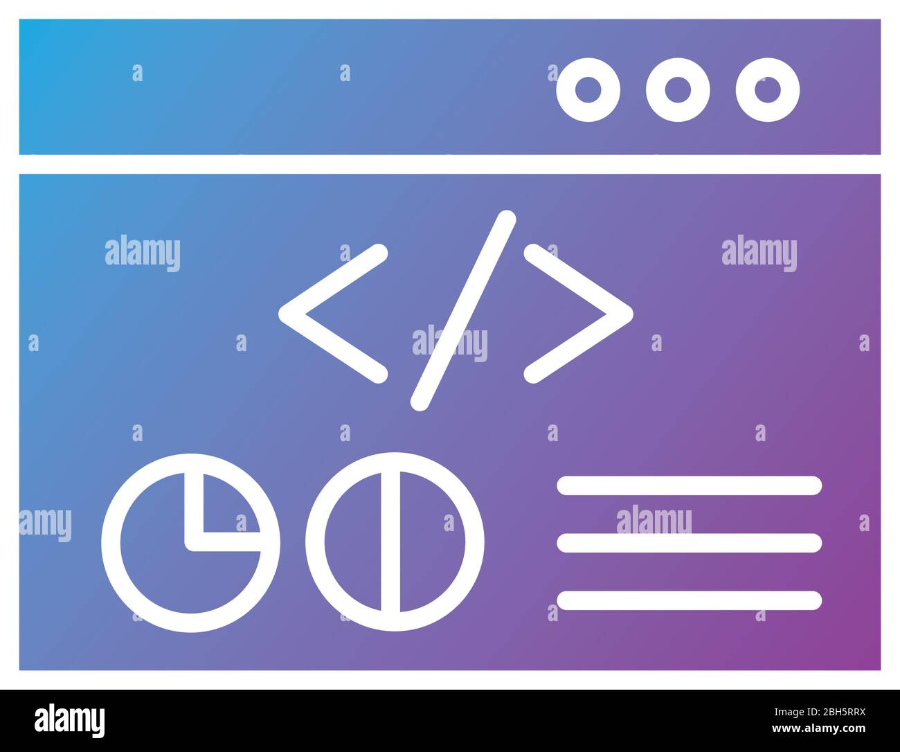 webpage template with statistics silhouette style icon Stock Vector ...
