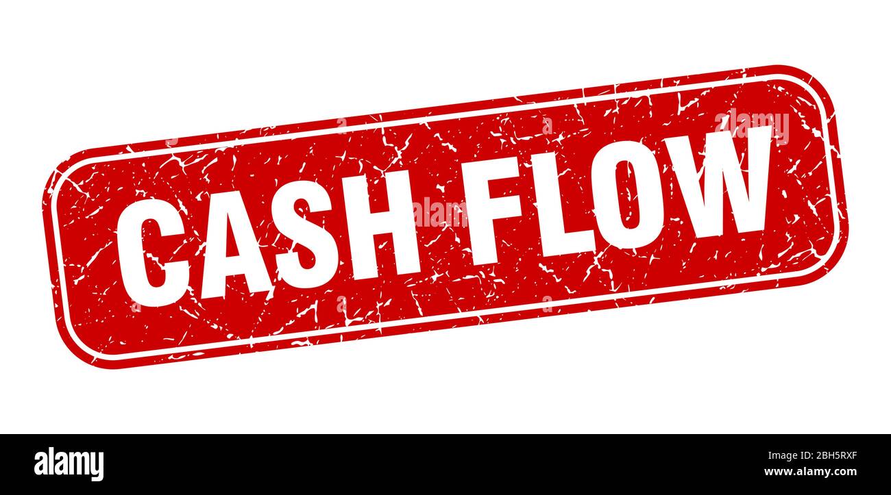 cash flow stamp. cash flow square grungy red sign Stock Vector Image ...