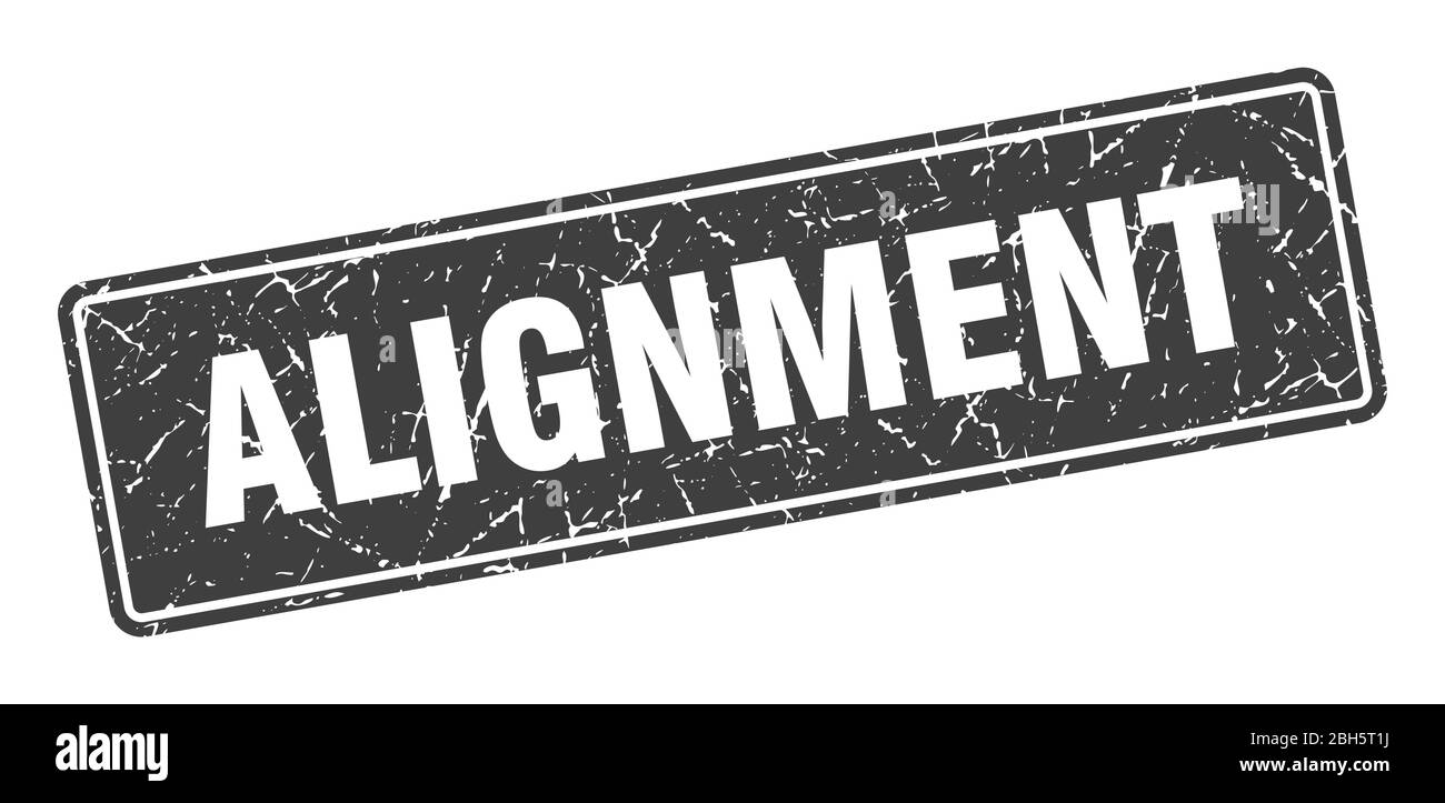 alignment stamp. alignment vintage black label. Sign Stock Vector Image ...