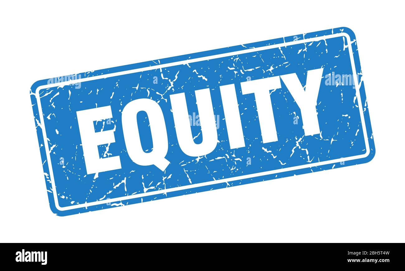 equity stamp. equity vintage blue label. Sign Stock Vector Image & Art ...