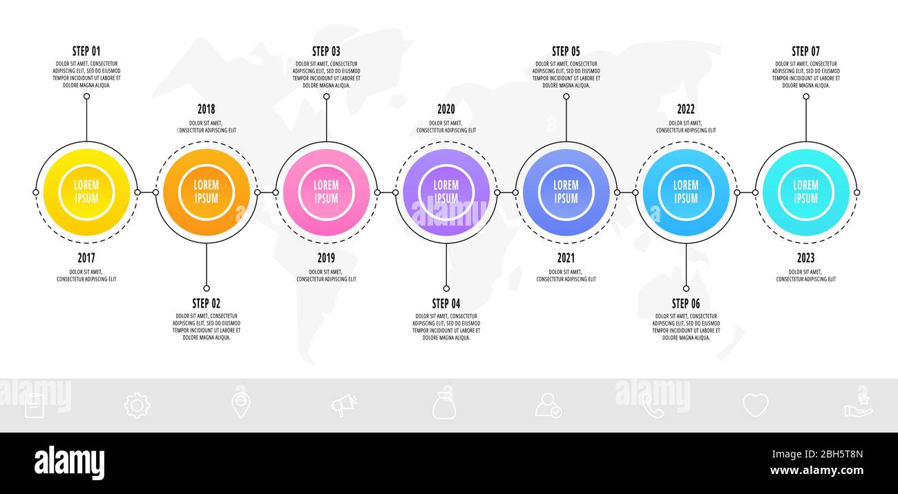 Vector template circle infographics. Business concept with 7 options ...