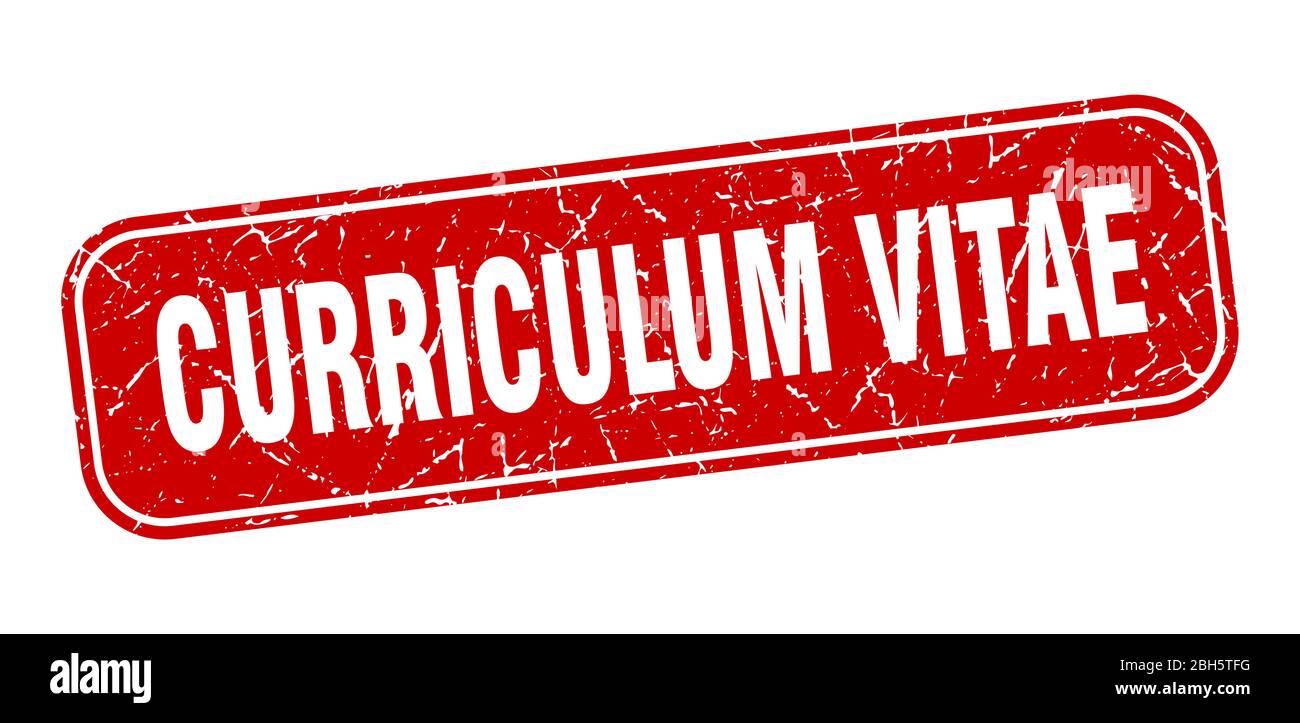 curriculum vitae stamp. curriculum vitae square grungy red sign Stock ...