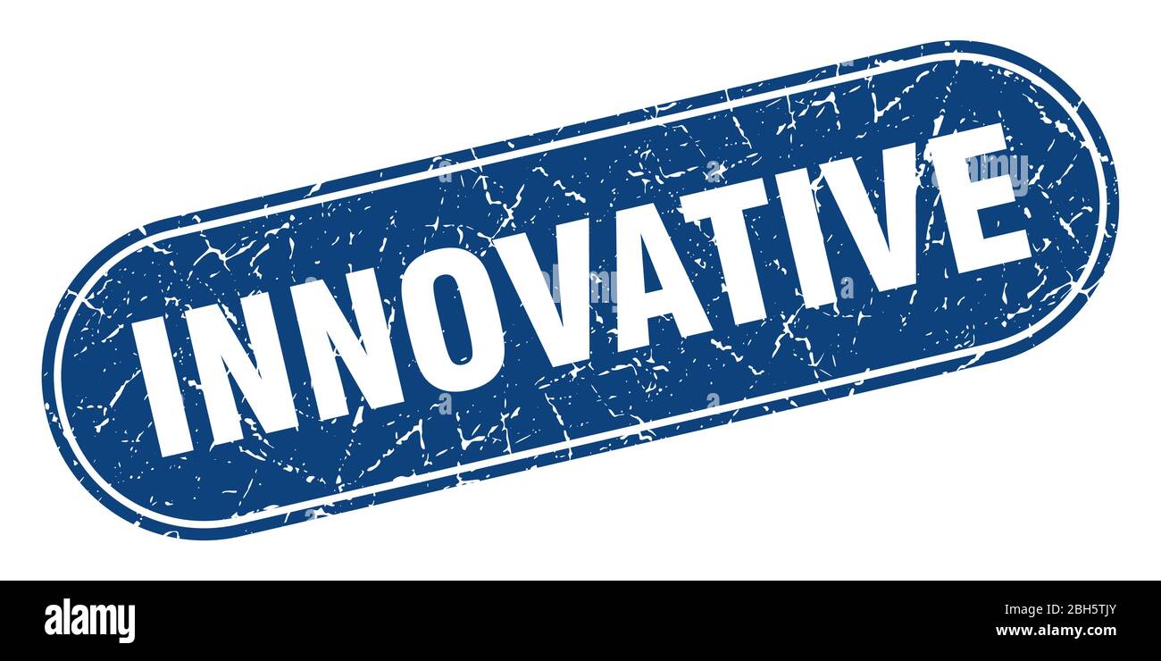 innovative sign. innovative grunge blue stamp. Label Stock Vector Image ...