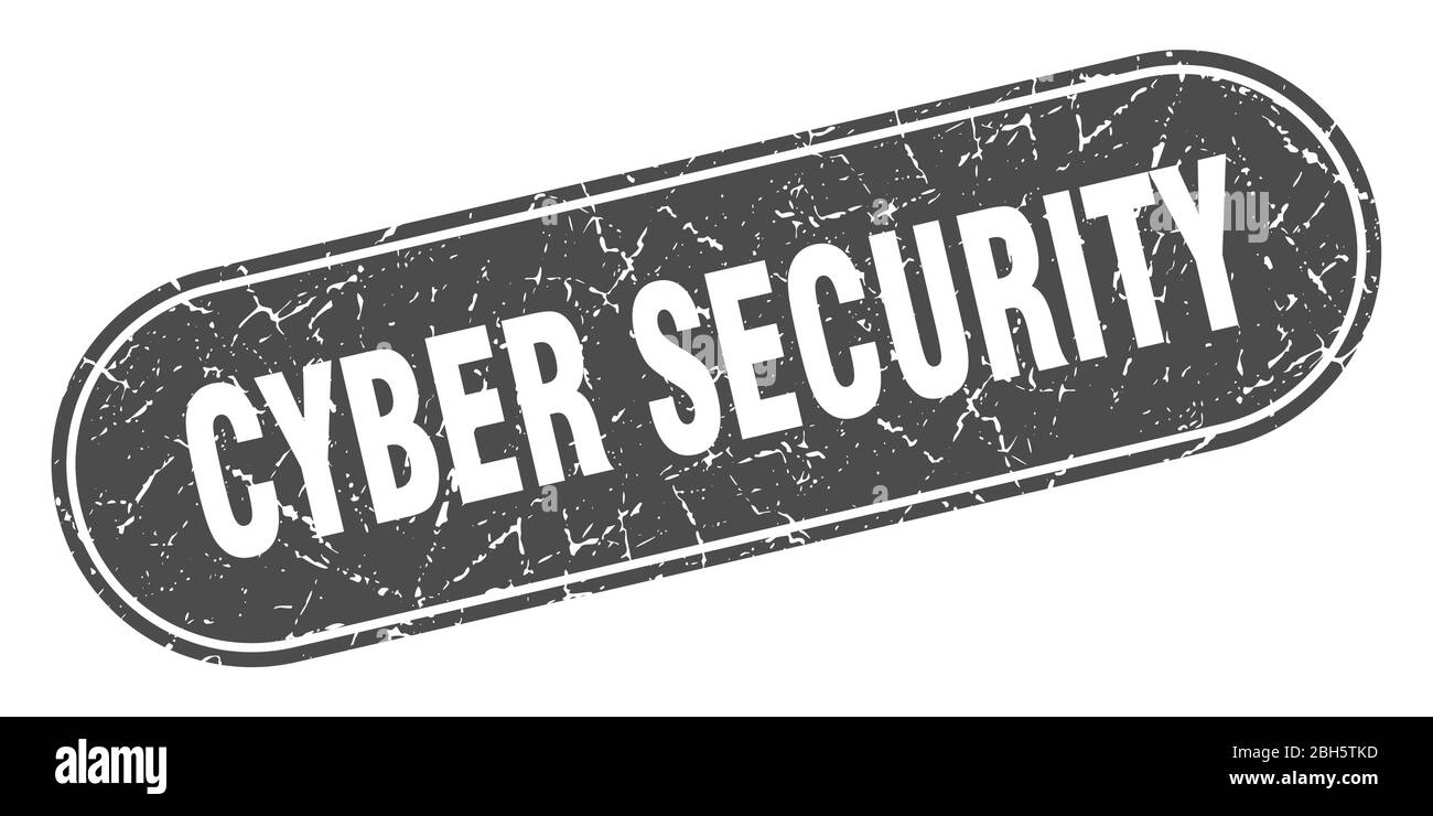 cyber security sign. cyber security grunge black stamp. Label Stock ...