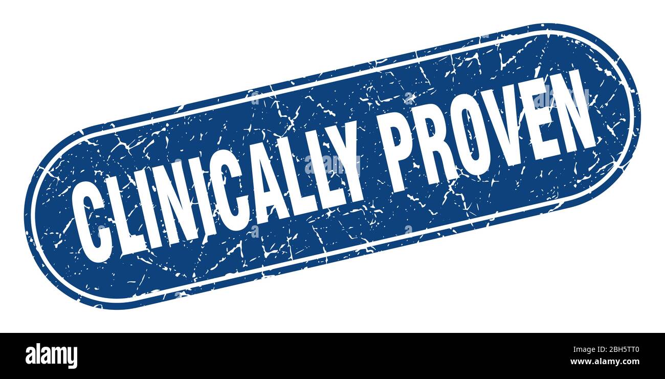 clinically proven sign. clinically proven grunge blue stamp. Label ...