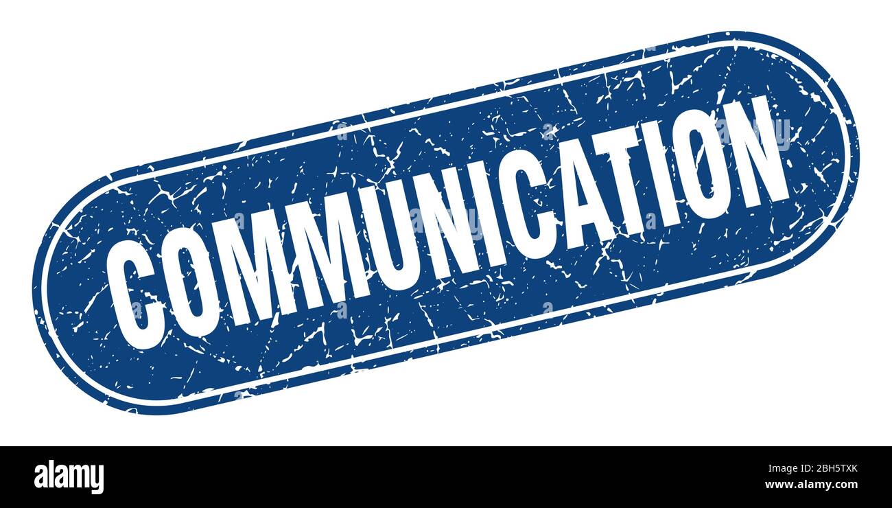 communication sign. communication grunge blue stamp. Label Stock Vector ...