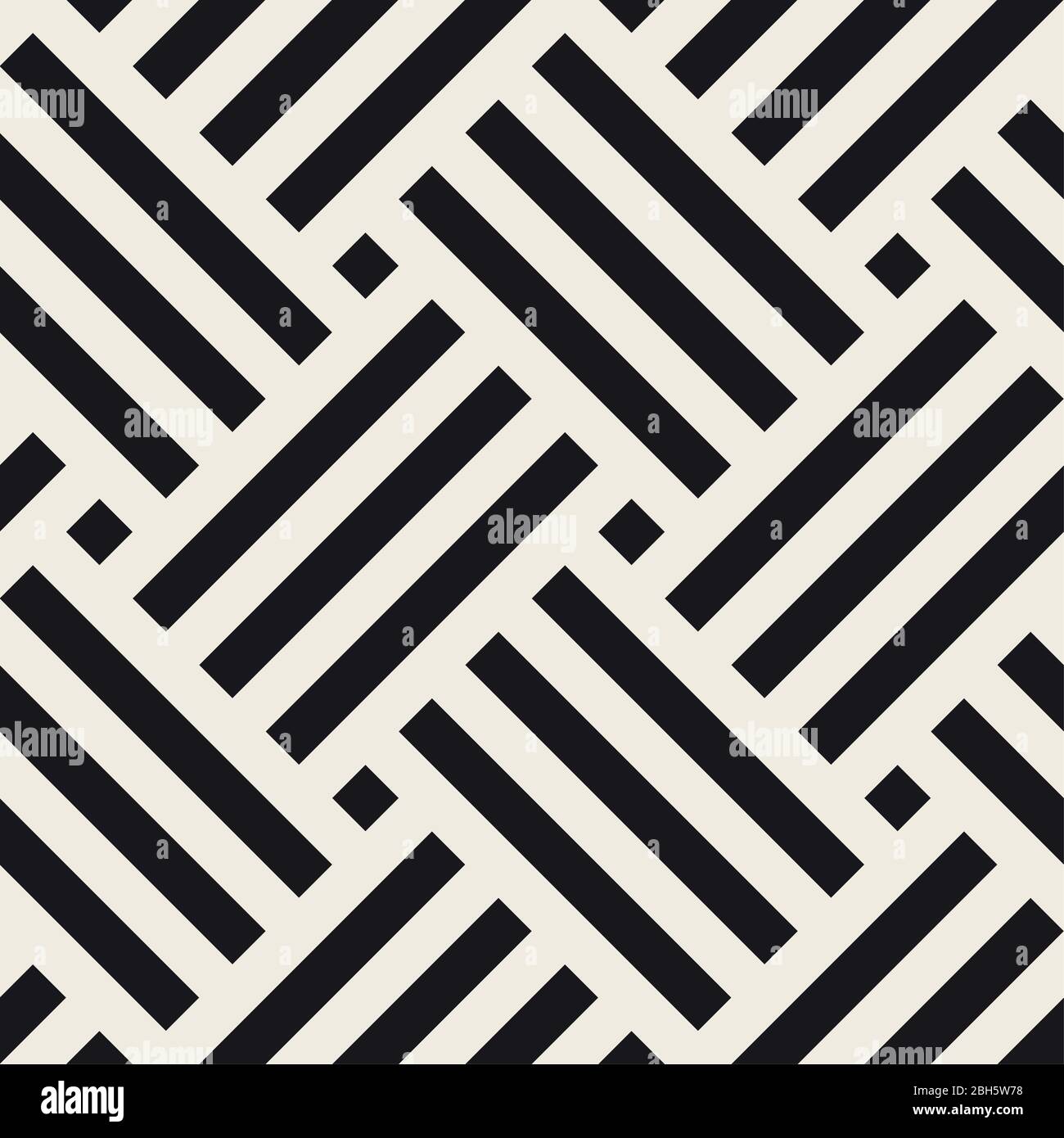 Vector seamless pattern. Geometric striped woven stripes ornament ...