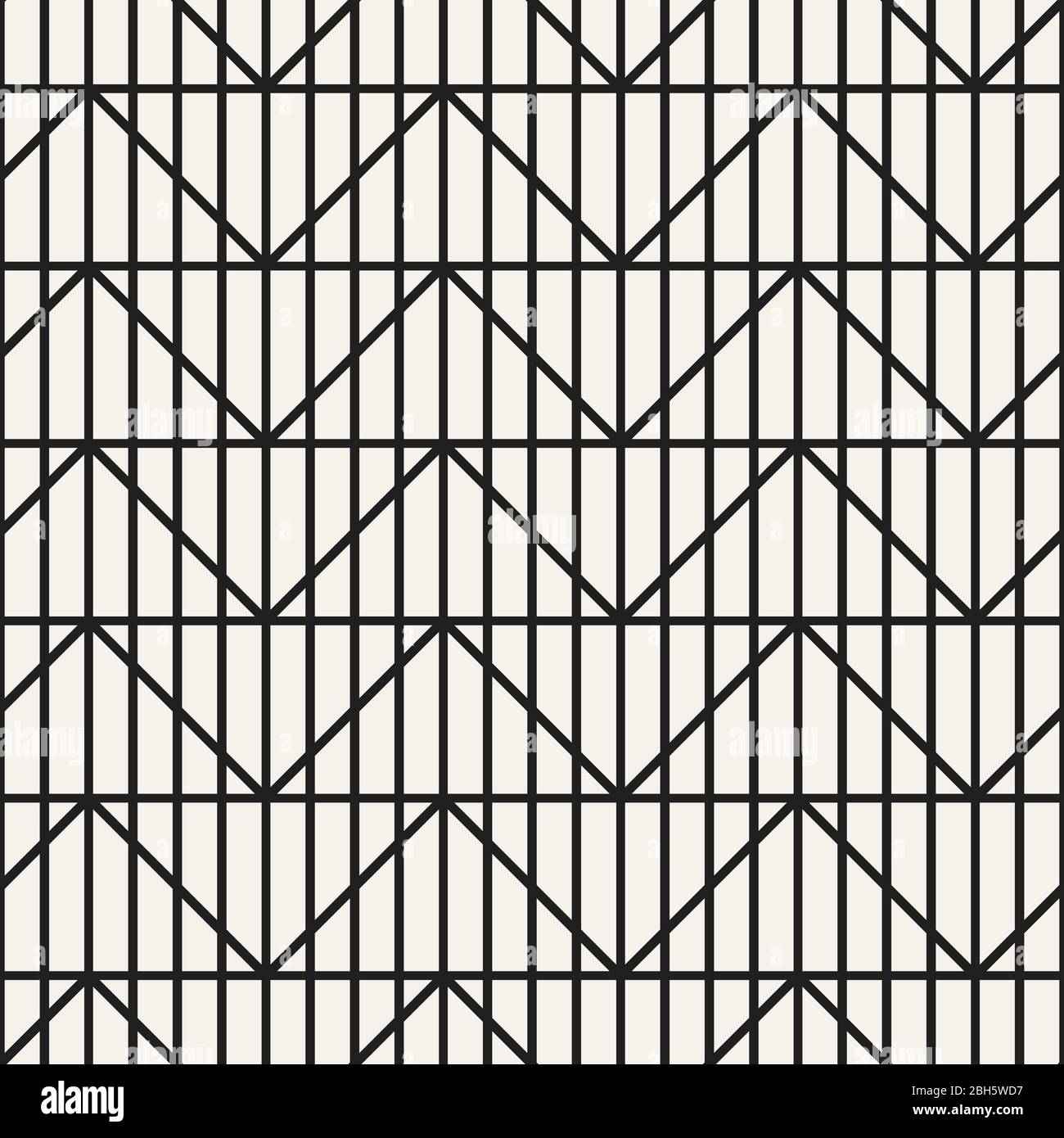 Vector seamless lattice pattern. Geometric striped zigzag lines ...