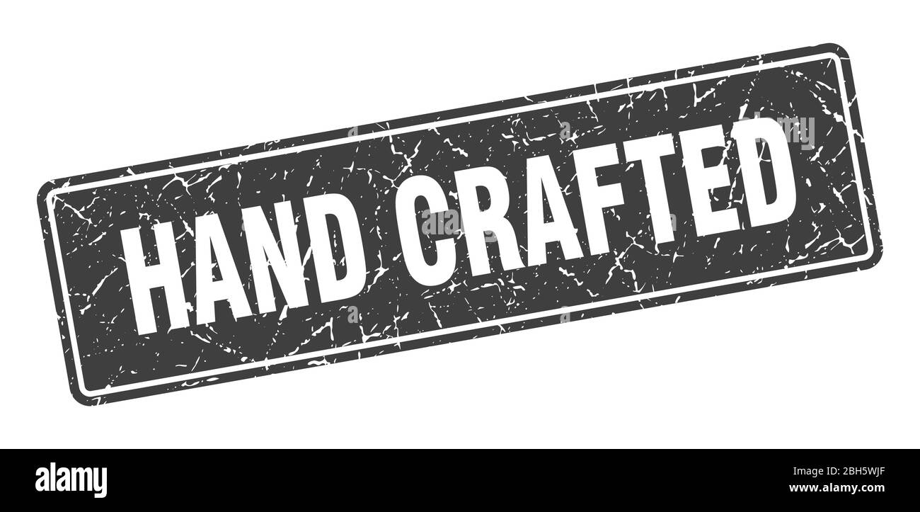hand crafted stamp. hand crafted vintage black label. Sign Stock Vector ...