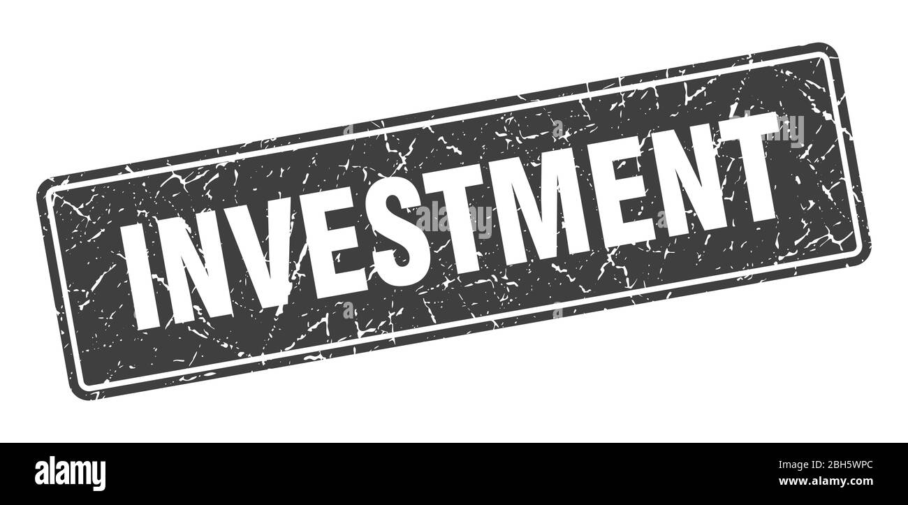 investment stamp. investment vintage black label. Sign Stock Vector ...