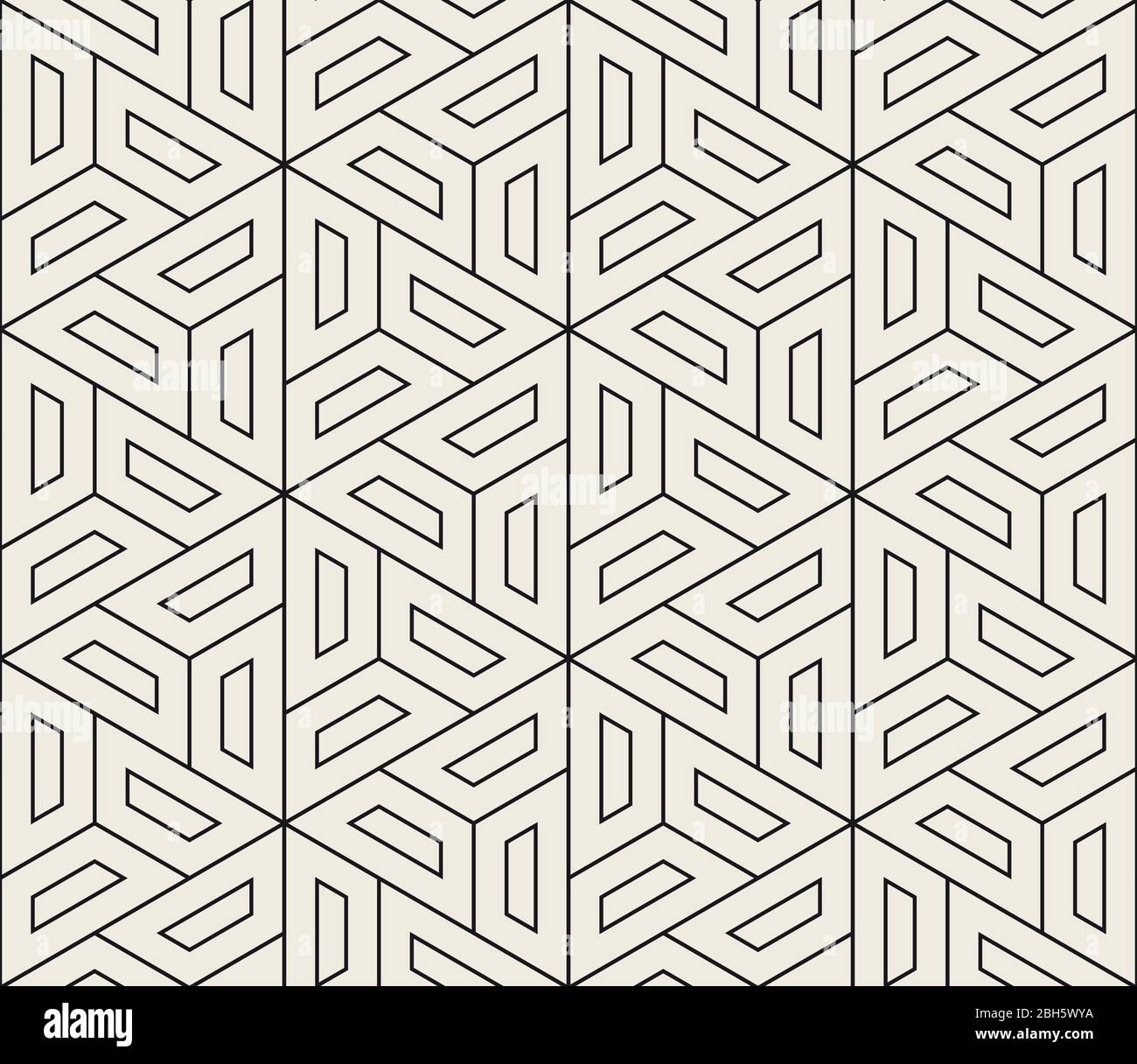 Vector seamless geometric pattern. Contemporary stylish triangle tiles ...