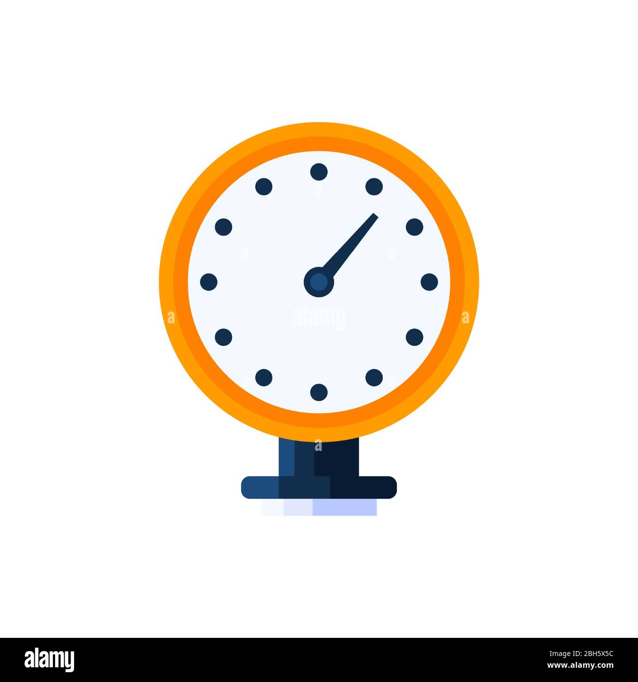 Pressure water meter icon. Simple illustration of pressure meter vector ...