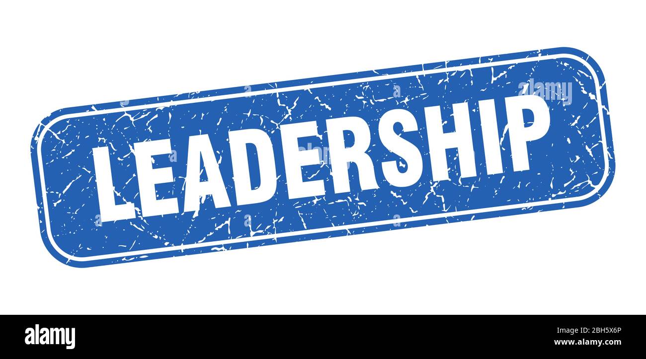 leadership stamp. leadership square grungy blue sign Stock Vector Image ...