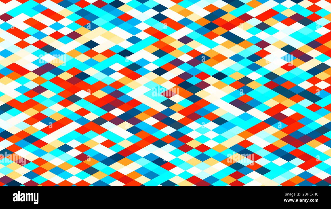 Illustration of abstract colorful rhomb geometric surface, minimal ...