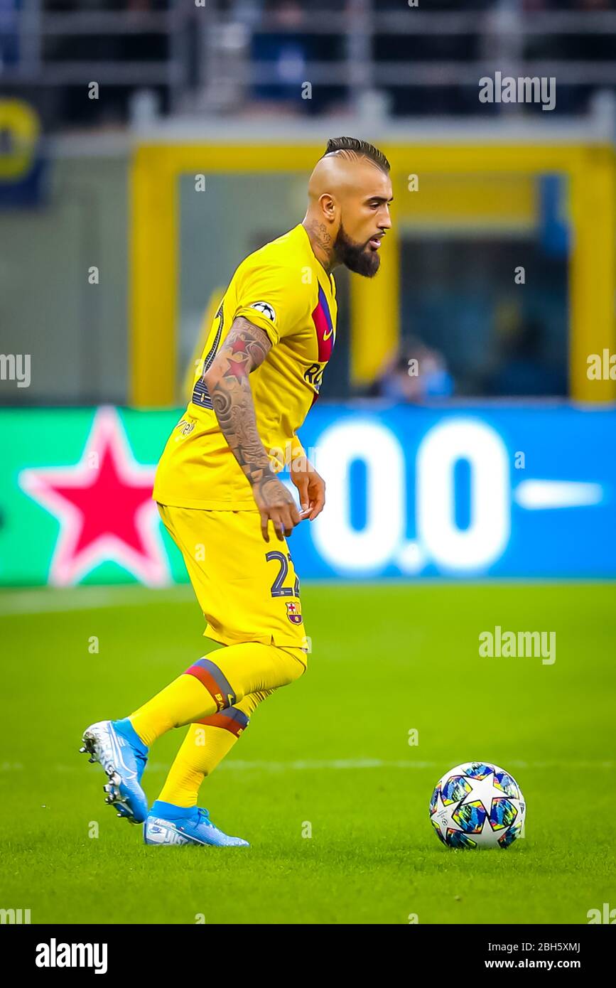 arturo vidal of fc barcelona during champions league season 2019/20 ...