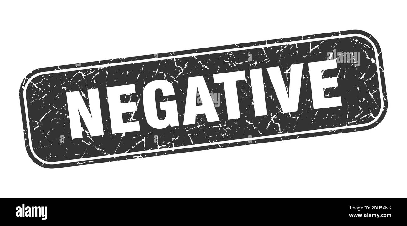 negative stamp. negative square grungy black sign Stock Vector Image ...