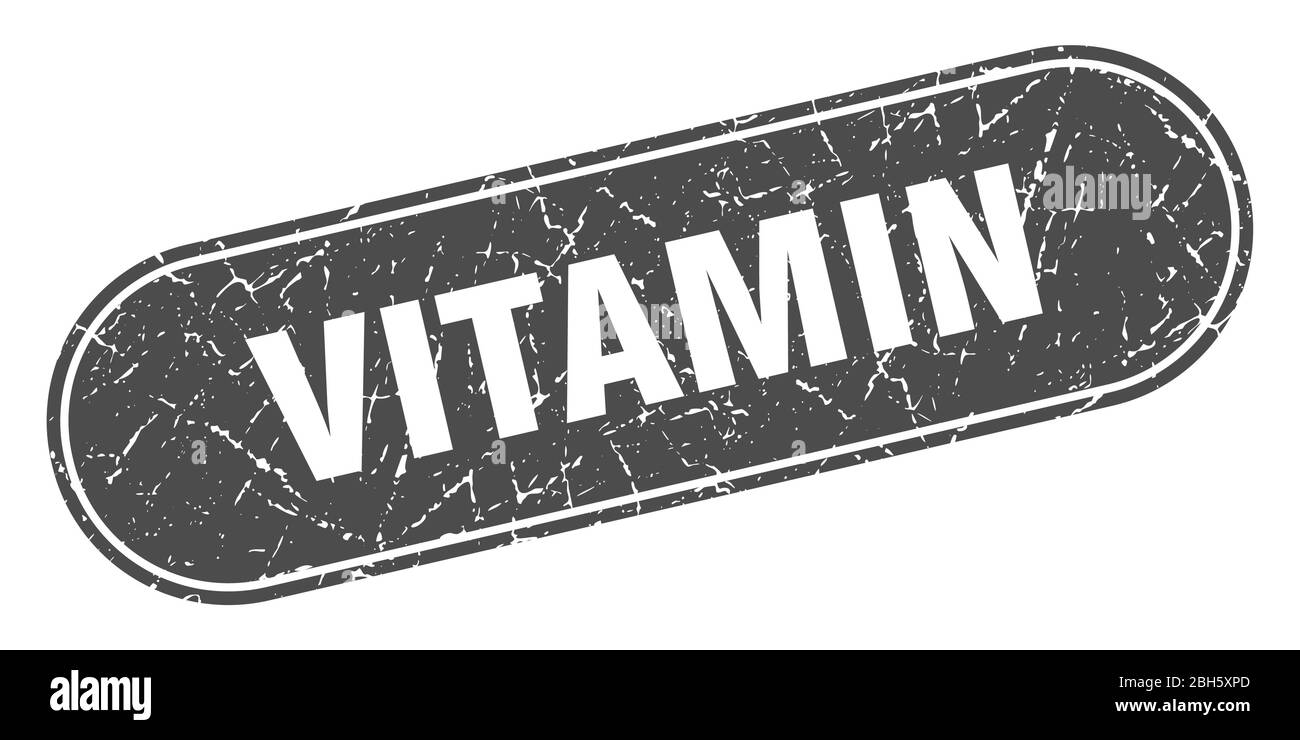 vitamin sign. vitamin grunge black stamp. Label Stock Vector Image ...
