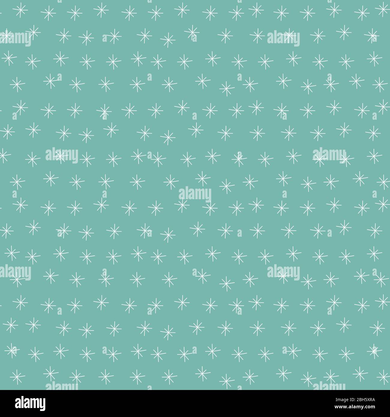 Star pattern background design. Cute vector seamless repeat in green ...