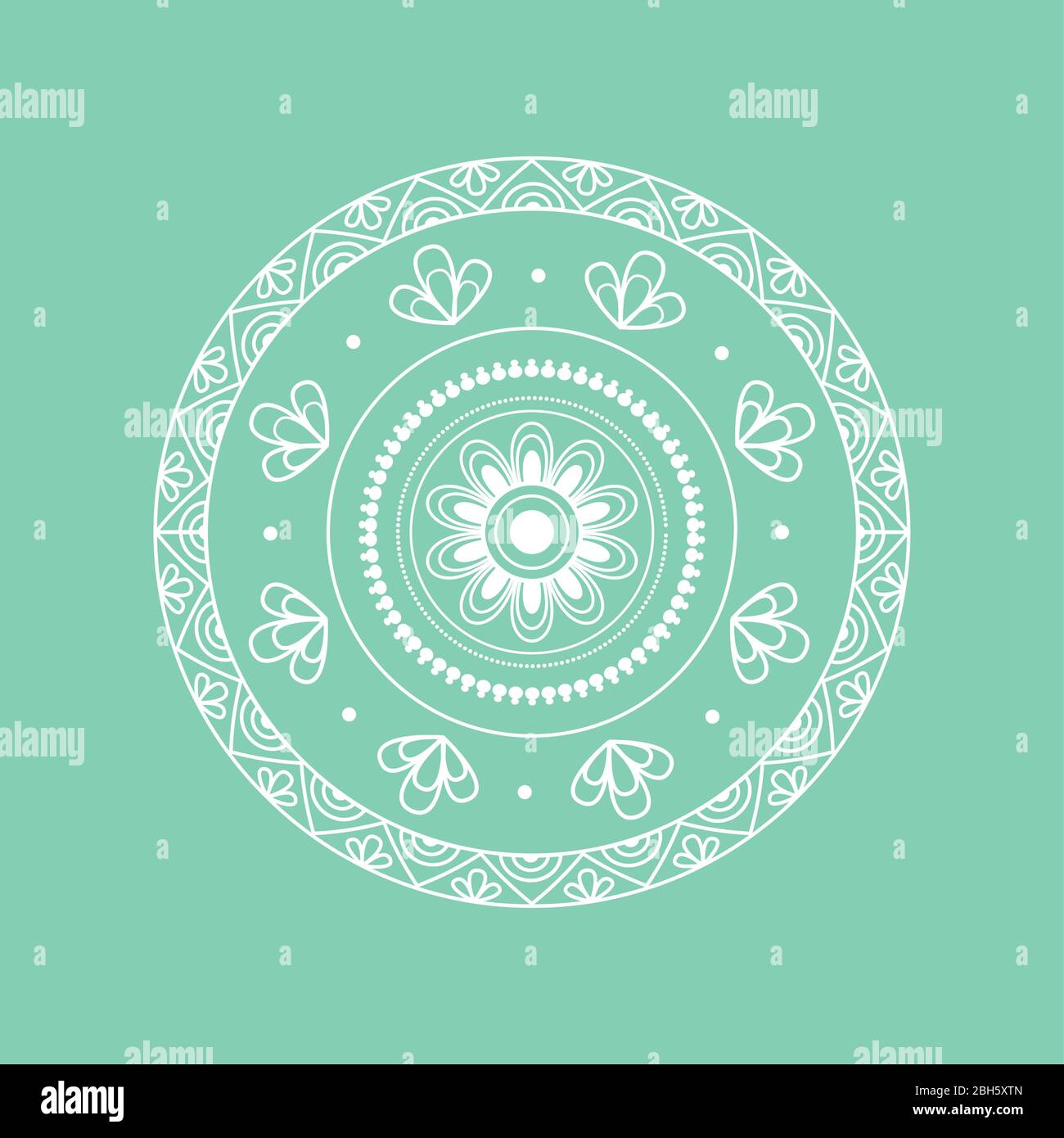 Mandala. Floral pattern Stock Vector Image & Art - Alamy