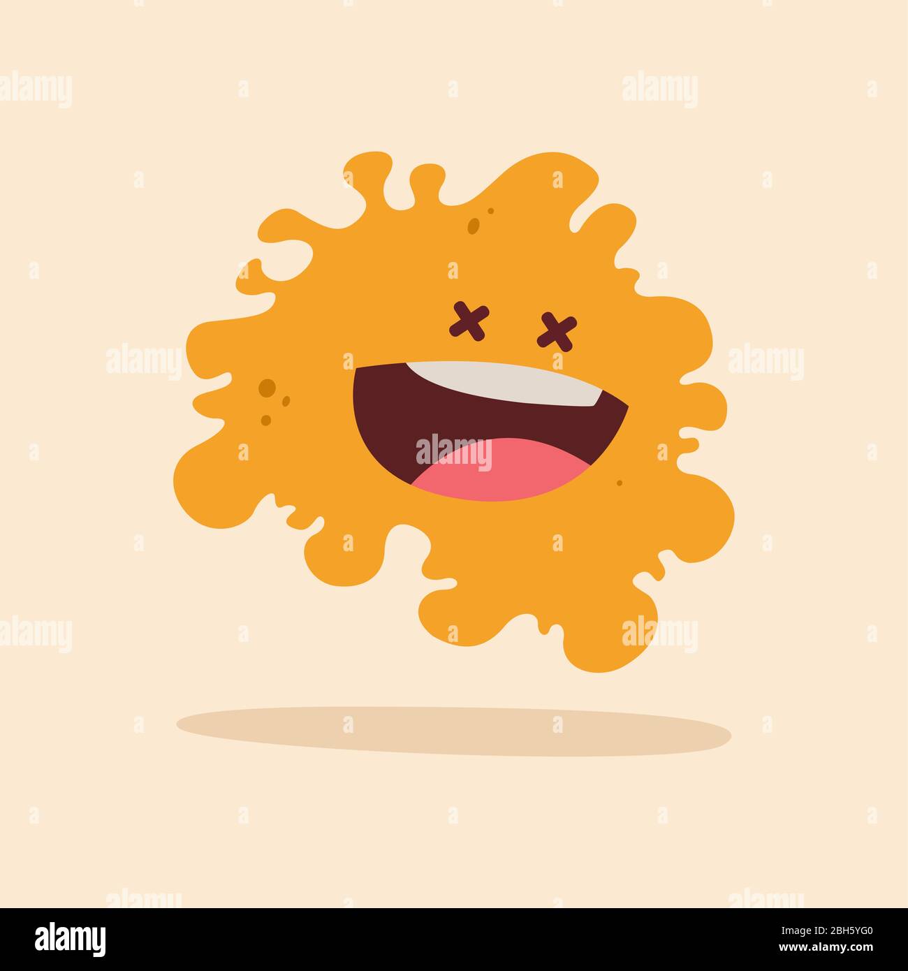 Laughing virus cartoon Stock Vector Image & Art - Alamy