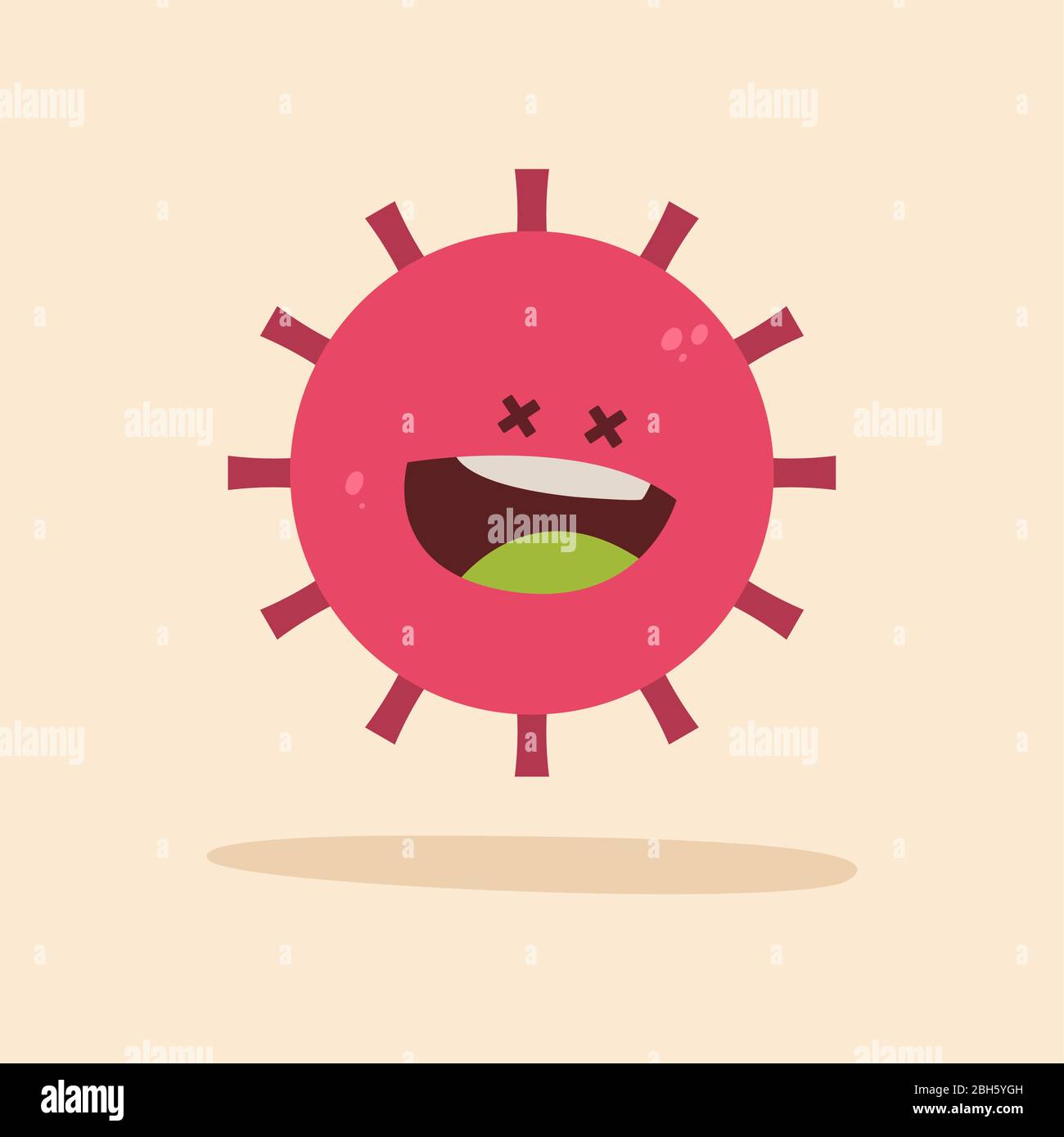 Laughing virus cartoon Stock Vector Image & Art - Alamy