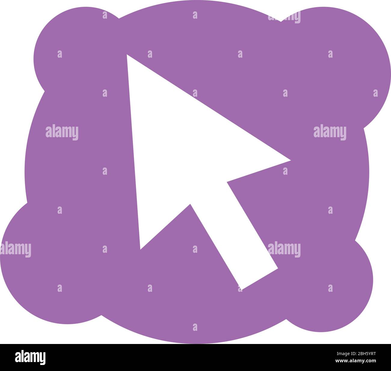 arrow pointer block style icon Stock Vector Image & Art - Alamy
