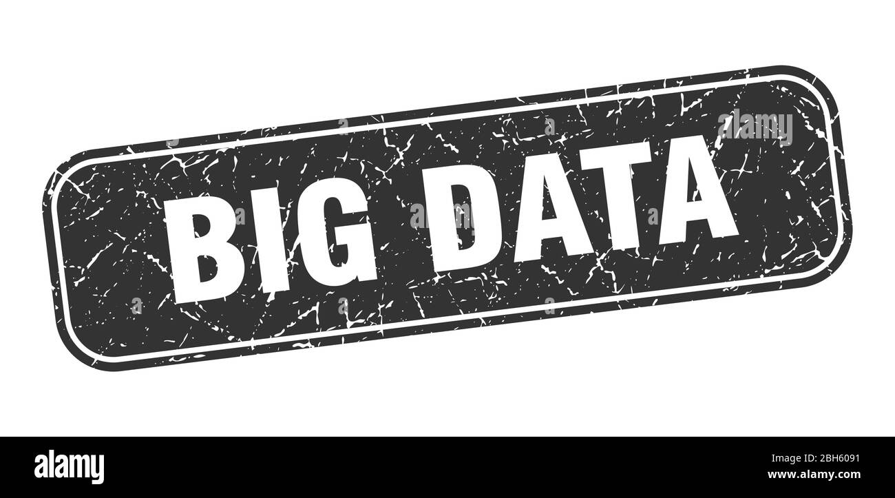 big data stamp. big data square grungy black sign Stock Vector Image ...