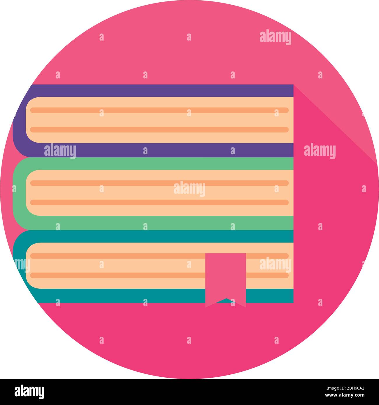 text books closed block style icon Stock Vector Image & Art - Alamy